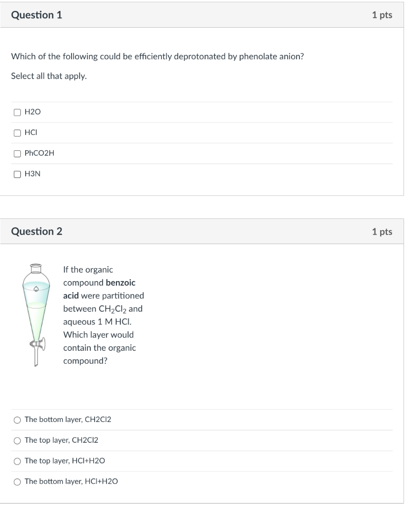 Solved Which of the following could be efficiently | Chegg.com