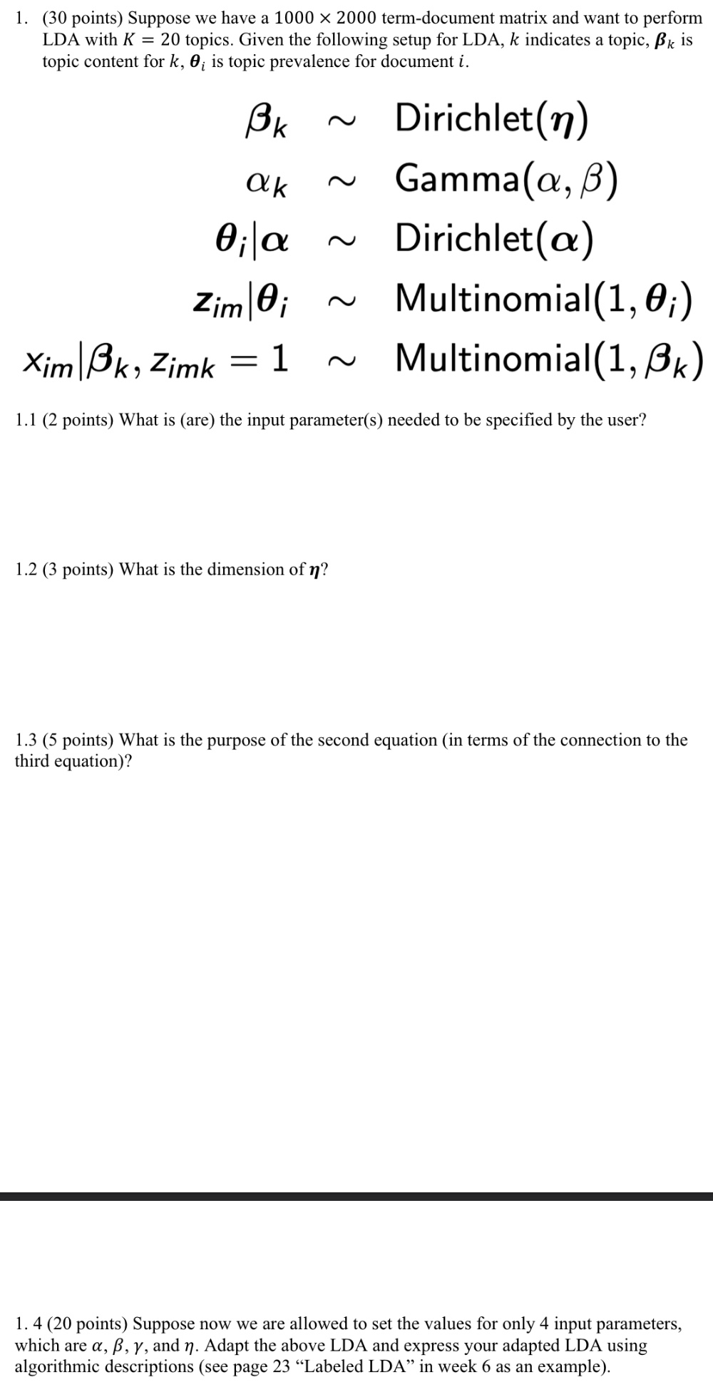 Solved 1.1 (2 ﻿points) ﻿What is (are) ﻿the input | Chegg.com