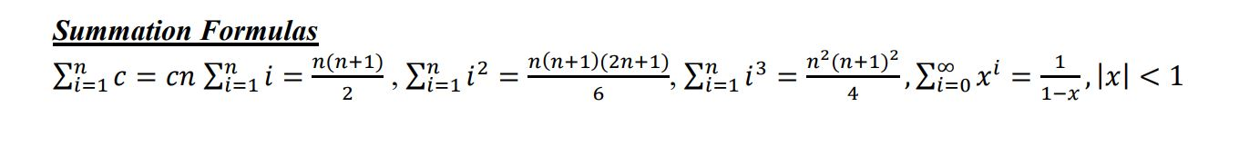 Solved 2 10 Pts Anl Summations And Algorithm Analysis