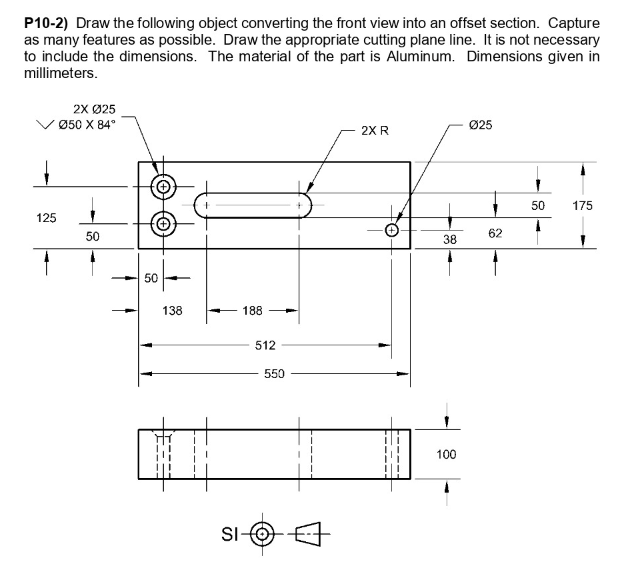 P10-2) ﻿Draw the following object converting the | Chegg.com