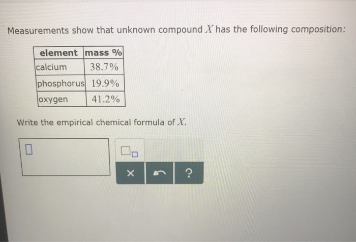 Solved Measurements show that unknown compound X has the | Chegg.com
