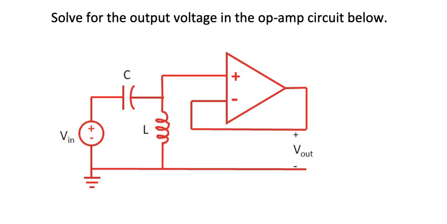Solved Solve for the output voltage in the op-amp circuit | Chegg.com