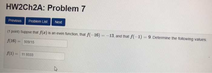 Solved HW2Ch2A: Problem 7 PreviousProblem List Next (1 | Chegg.com