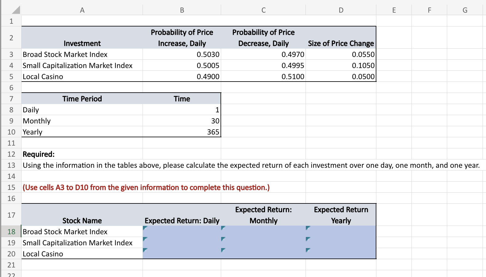 Solved PLEASE SHOW WORK WITH EXCEL | Chegg.com
