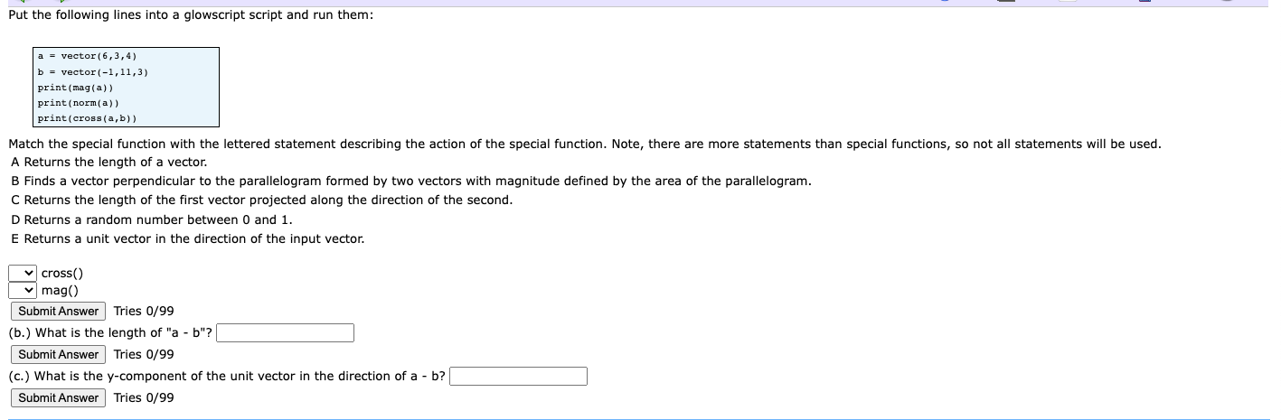 Solved Put the following lines into a glowscript script and | Chegg.com