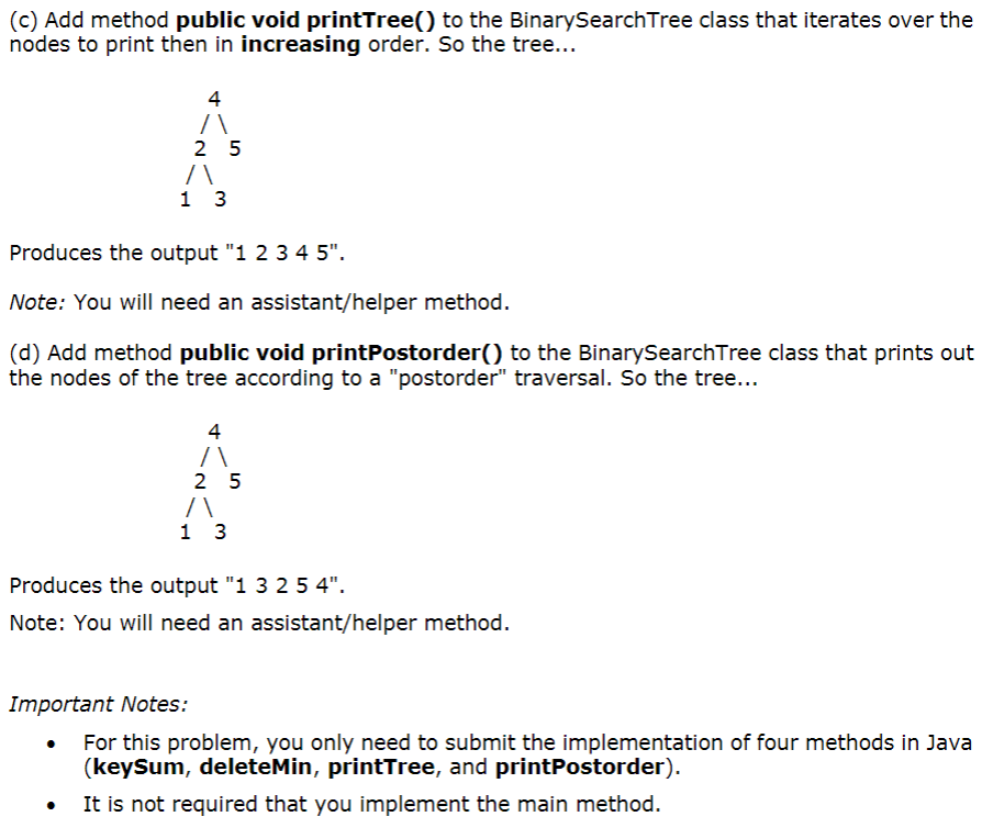Solved In this problem, you will write some Java code for | Chegg.com