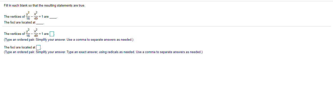 Solved Fill in each blank so that the resulting statements | Chegg.com