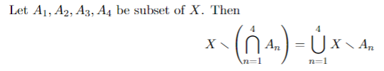Solved Let A1,A2,A3,A4 be subset of X. Then | Chegg.com