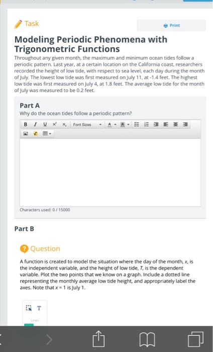 Solved Task Print Modeling Periodic Phenomena with | Chegg.com