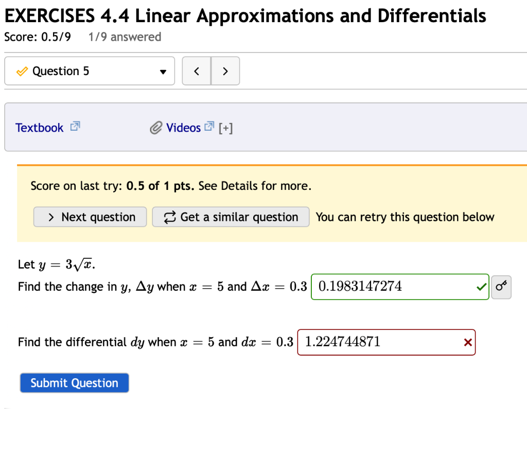 Solved EXERCISES 4.4 Linear Approximations and Differentials | Chegg.com