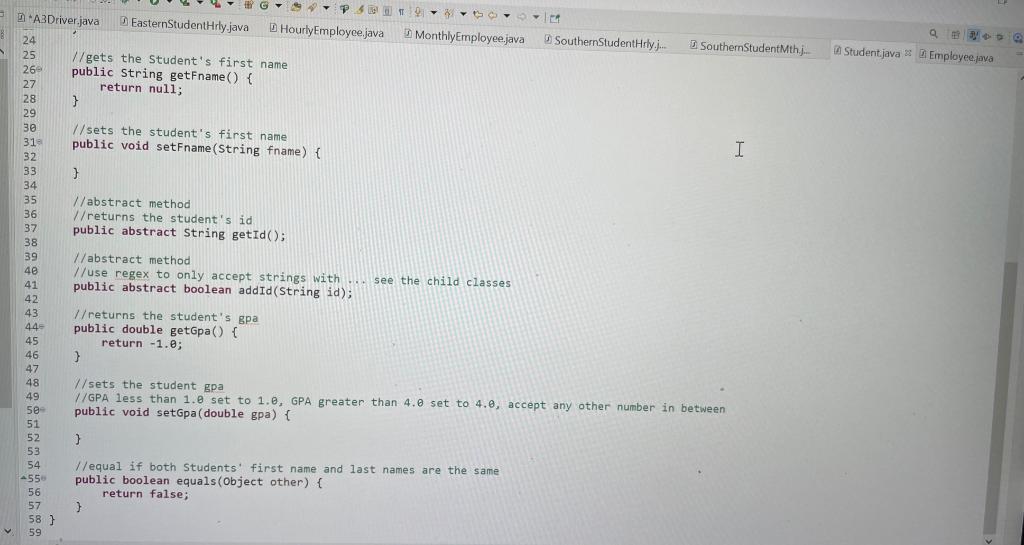 Solved JAVA Athletic System The Human Resources department | Chegg.com