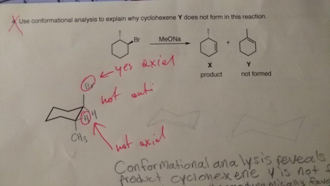 Solved Use conformational analysis to explain why | Chegg.com