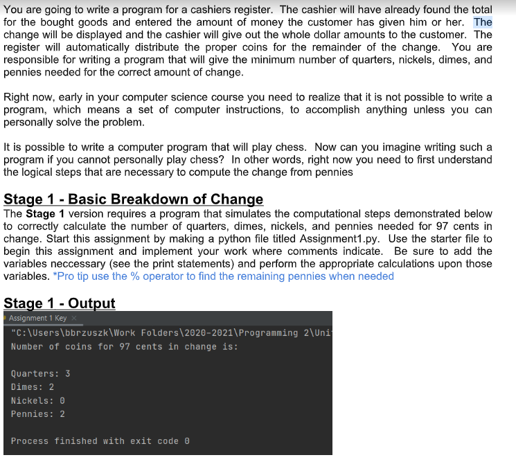 Solved You are going to write a program for a cashiers | Chegg.com