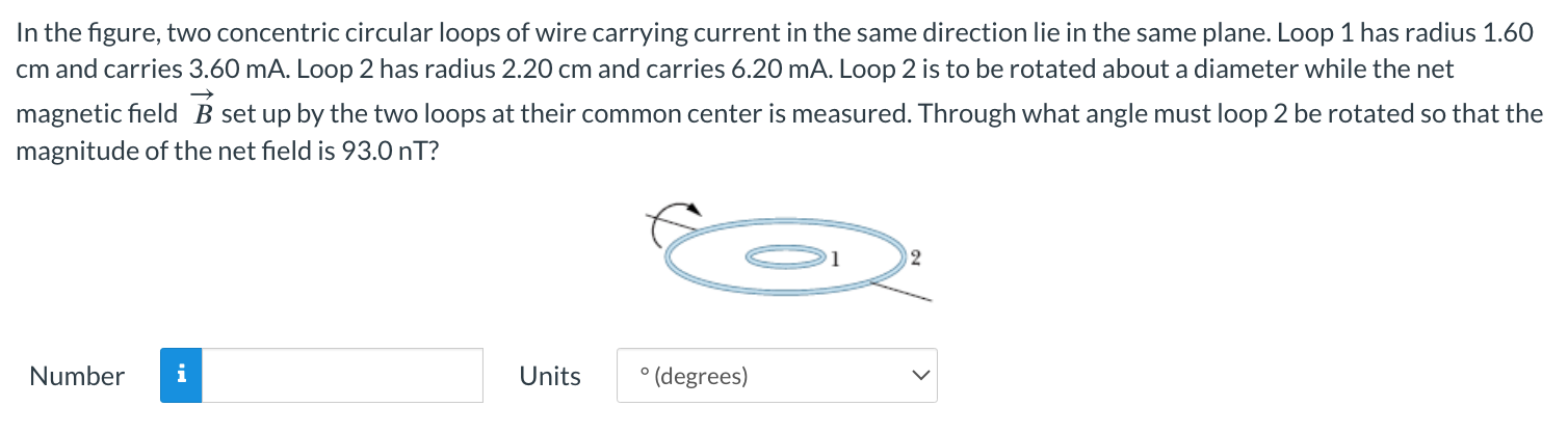 Solved In the figure, two concentric circular loops of wire | Chegg.com