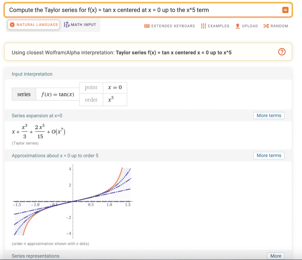 Solved 3. Compute the Taylor series for f(x)=tanx centered | Chegg.com