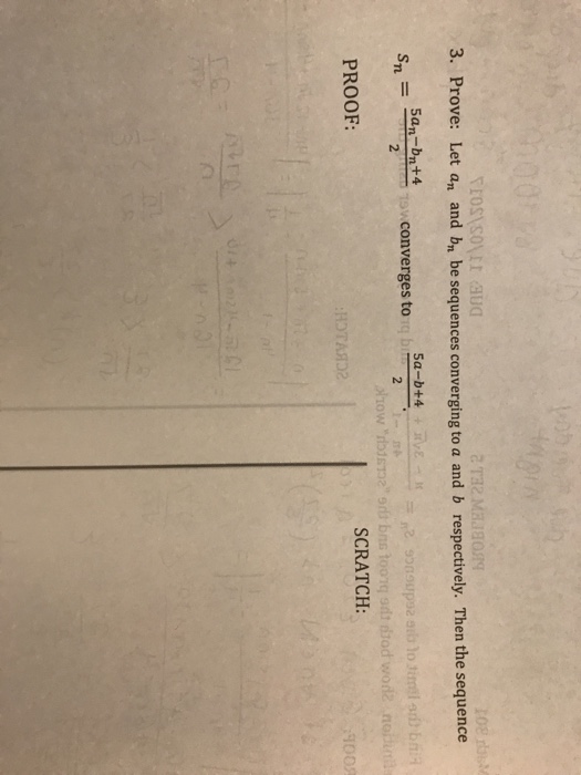 Solved 3. Prove: Let an and bn be sequences converging to a | Chegg.com
