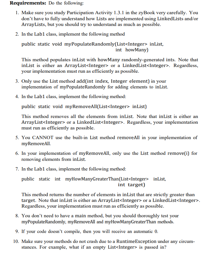 Solved import java.util.ArrayList; import | Chegg.com