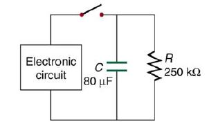 Solved The figure below shows how a bleeder resistor (R = | Chegg.com