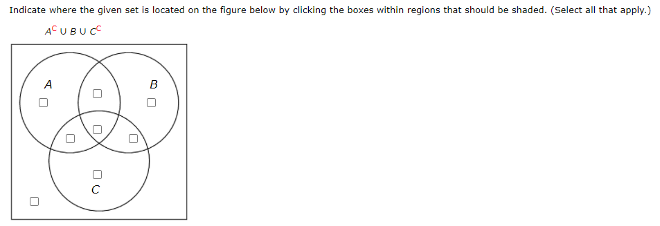 Solved Indicate where the given set is located on the figure | Chegg.com