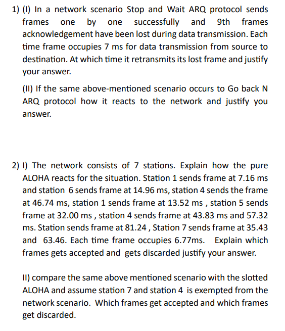 Solved Explain and answer the following questions properly | Chegg.com