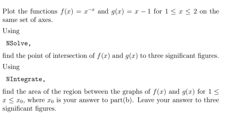 Solved Solve this question using Mathematica and provide | Chegg.com