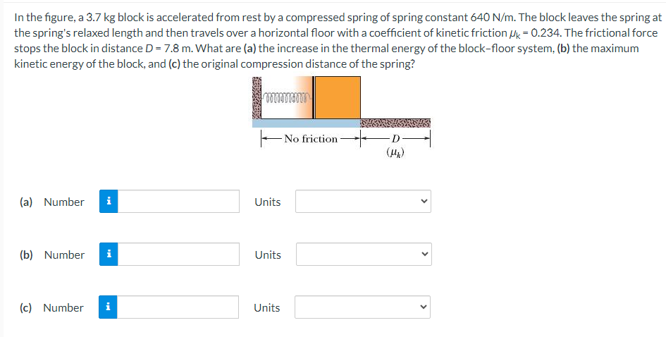 Solved In the figure, a 3.7kg ﻿block is accelerated from | Chegg.com