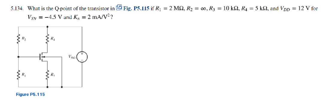 Solved TABLE 5.9 MOS Transistor Parameters NMOS DEVICE PMOS | Chegg.com