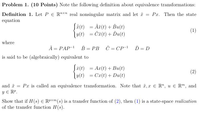 Problem 1. (10 Points) Note the following definition | Chegg.com