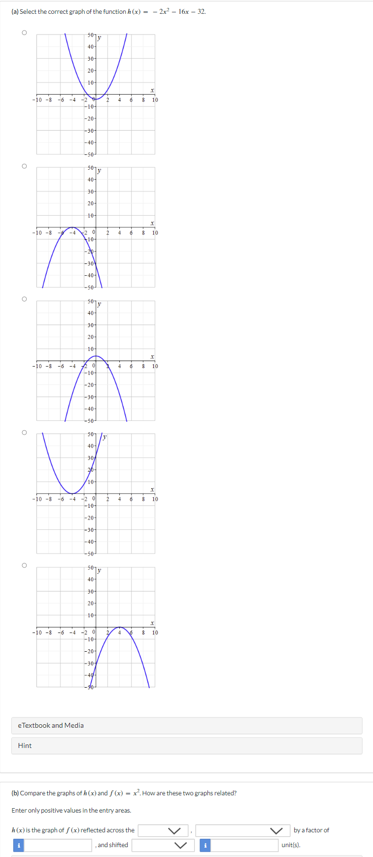 Solved Please help!! For part B at the bottom the dropdown | Chegg.com