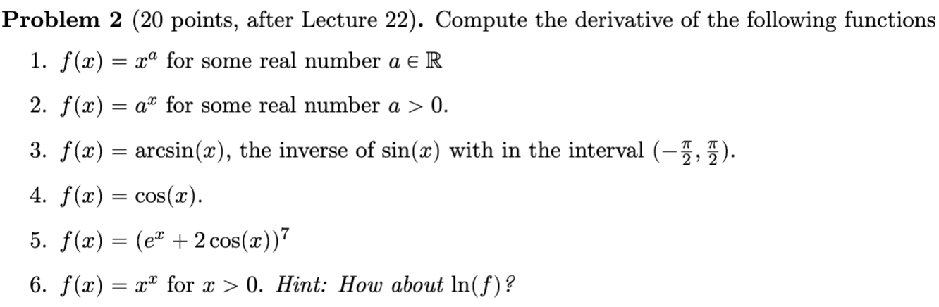 Solved Problem 2 (20 points, after Lecture 22). Compute the | Chegg.com Solved Problem 2 (20 points, after Lecture 22). Compute the | Chegg.com