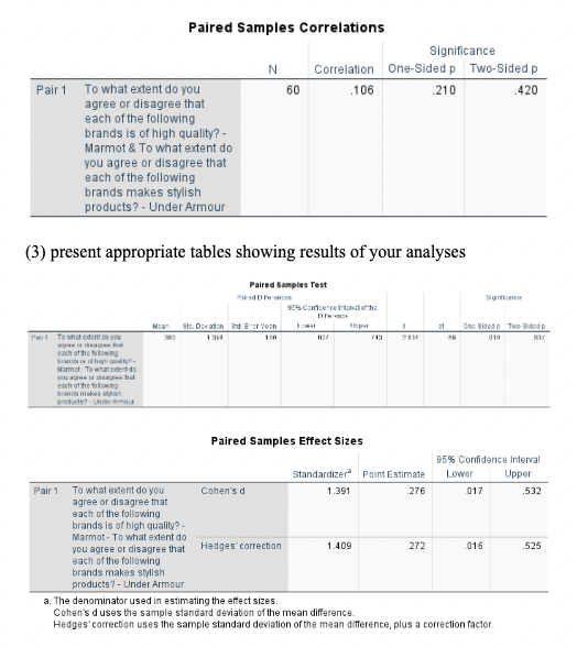 Solved Provide a written interpretation of your analyses | Chegg.com