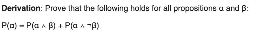 Solved Derivation: Prove that the following holds for all | Chegg.com