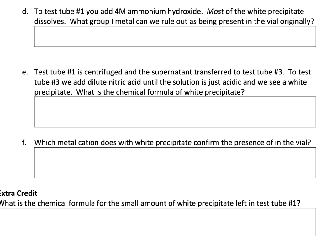 Solved You are given a vial contain a colorless aqueous | Chegg.com