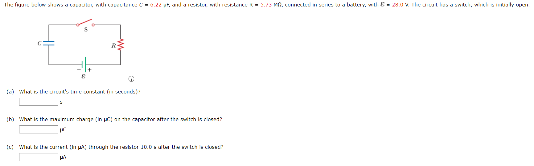 Solved The figure below shows a capacitor, with capacitance | Chegg.com