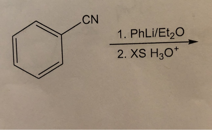 Solved CN 1. PhLi/Et2O 2. XS H3CO 1. Mg/THF 2. | Chegg.com