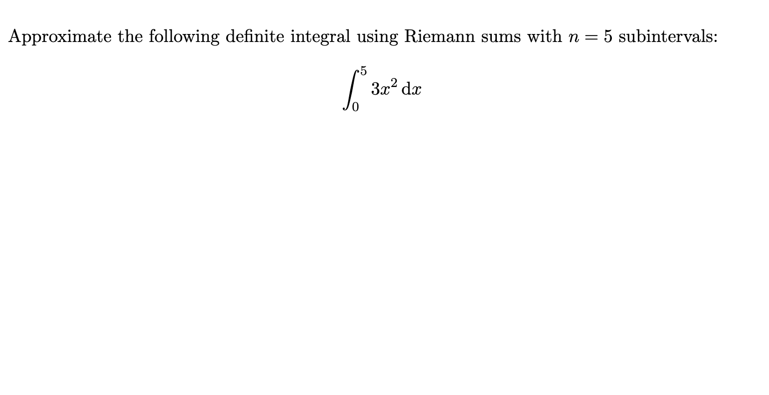 Solved Approximate the following definite integral using | Chegg.com