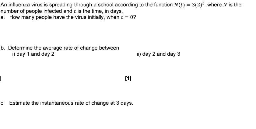 Solved An influenza virus is spreading through a school | Chegg.com