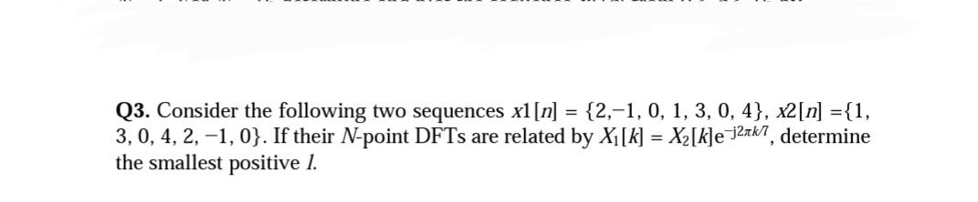Solved Q3. Consider the following two sequences | Chegg.com