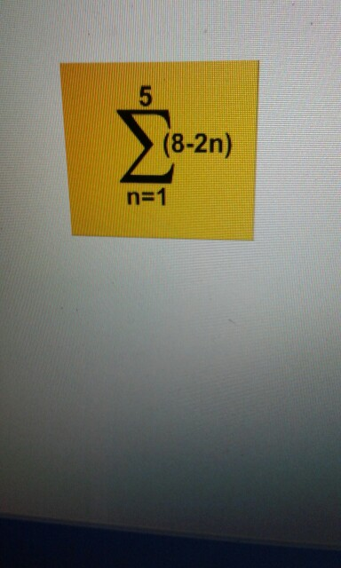 Solved (8-2n) n=1 | Chegg.com