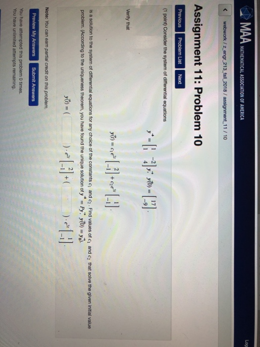 Solved MAA MATMEMATICAL SIOGATION F MERCA 11 10 Assignment | Chegg.com