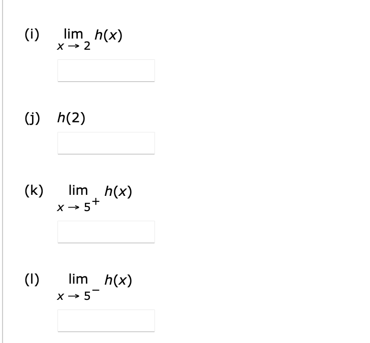 Solved limx→−3−h(x) limx→−3+h(x) limx→−3h(x) h(−3) | Chegg.com