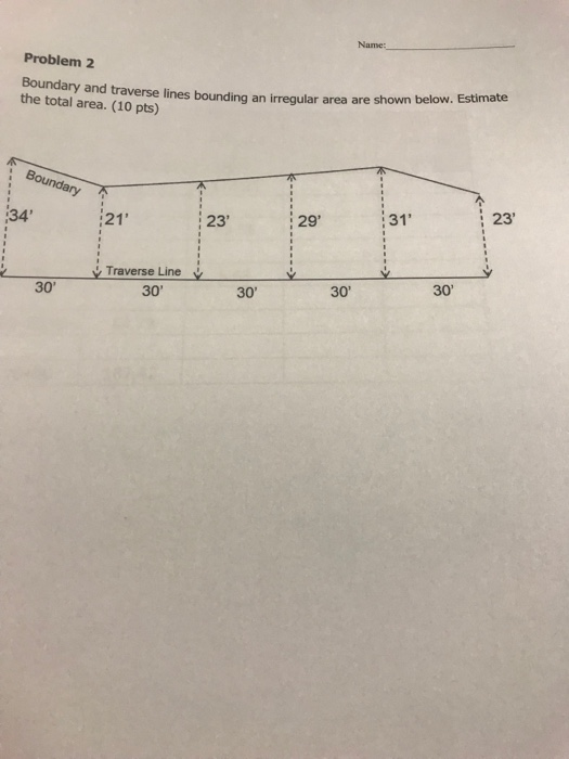 Solved Name: Problem2 Boundary and traverse lines bounding | Chegg.com