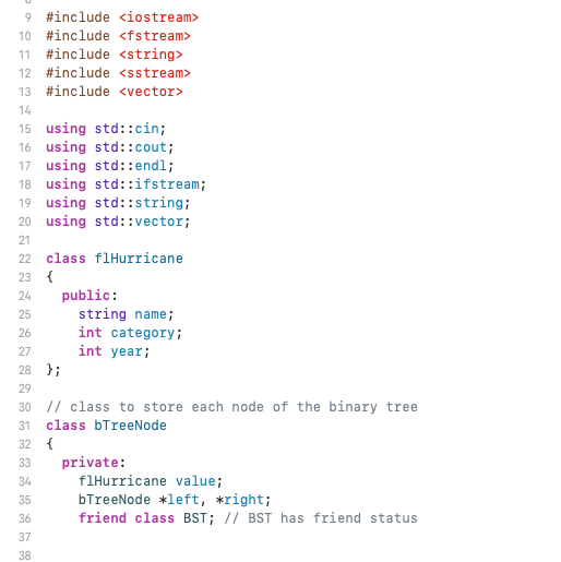Solved For the following c++ project, complete the code | Chegg.com