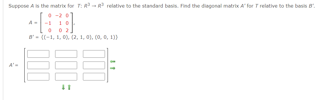 Solved Suppose A is the matrix for T:R3→R3 relative to the | Chegg.com