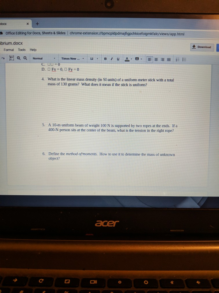 Solved docx Office Editing for Docs, Sheets & Slides | Chegg.com