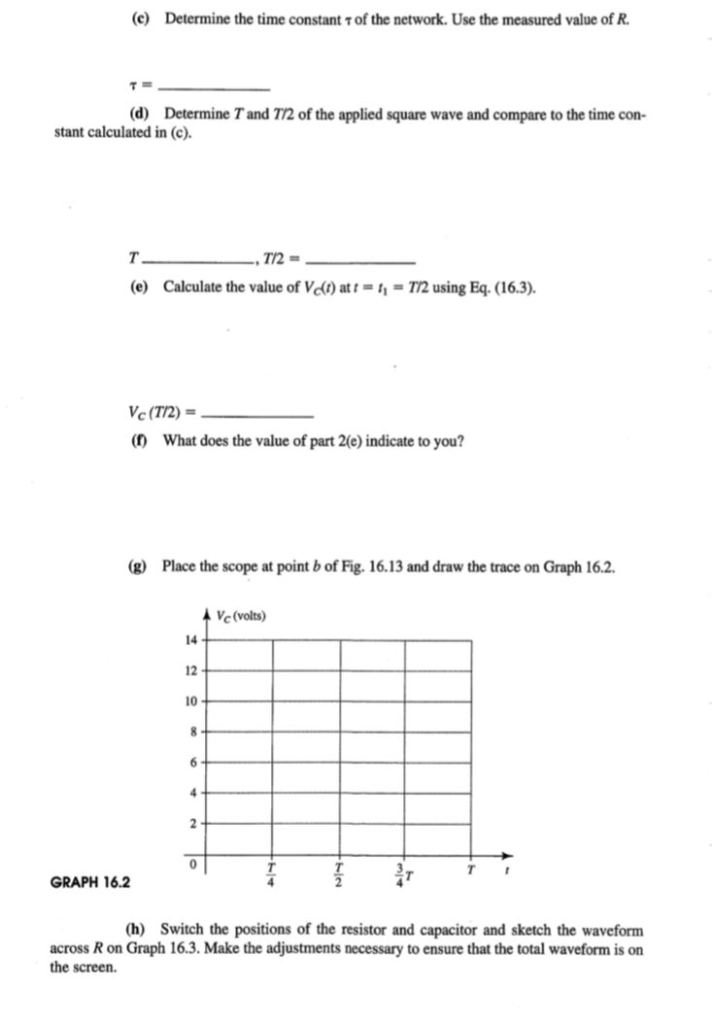 Solved Pulse Waveforms - Part 2 R-C Response to a | Chegg.com