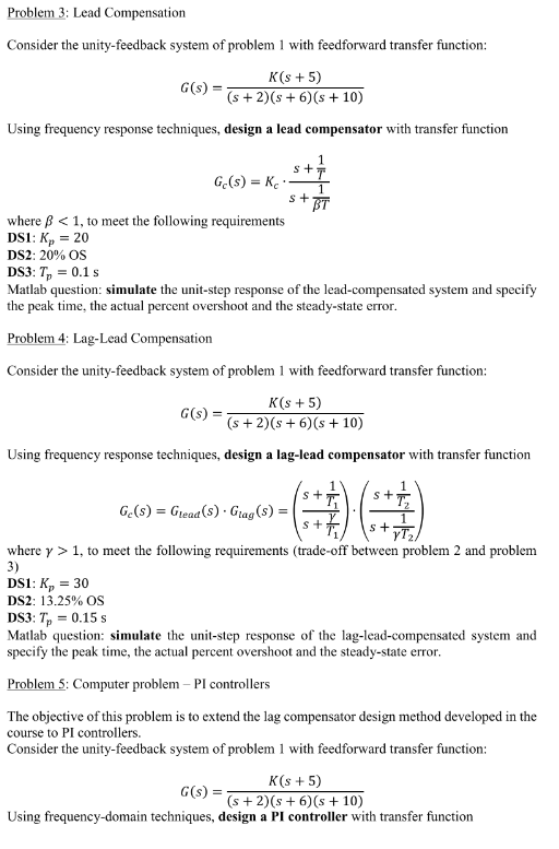 Solved Problem 1: Gain Adjustment Consider the | Chegg.com