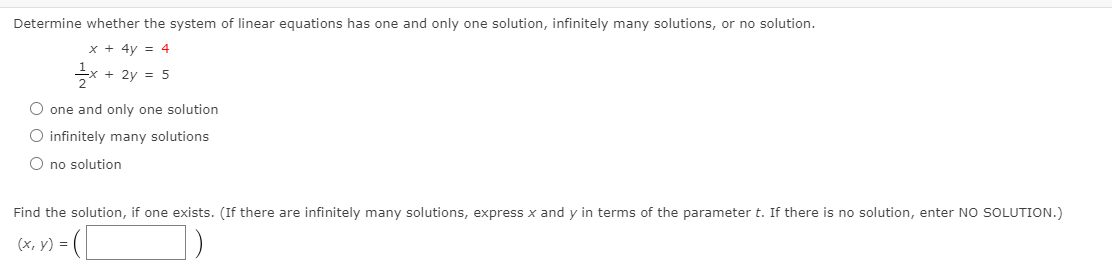Solved Determine Whether The System Of Linear Equations Has