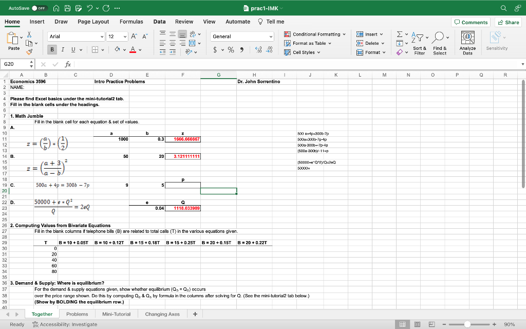 Solved Home Insert Draw Page Layout Formulas Data Review | Chegg.com