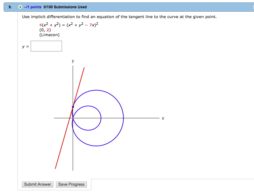 Solved 9. 11 points 0/100 Submissions Used Use implicit | Chegg.com